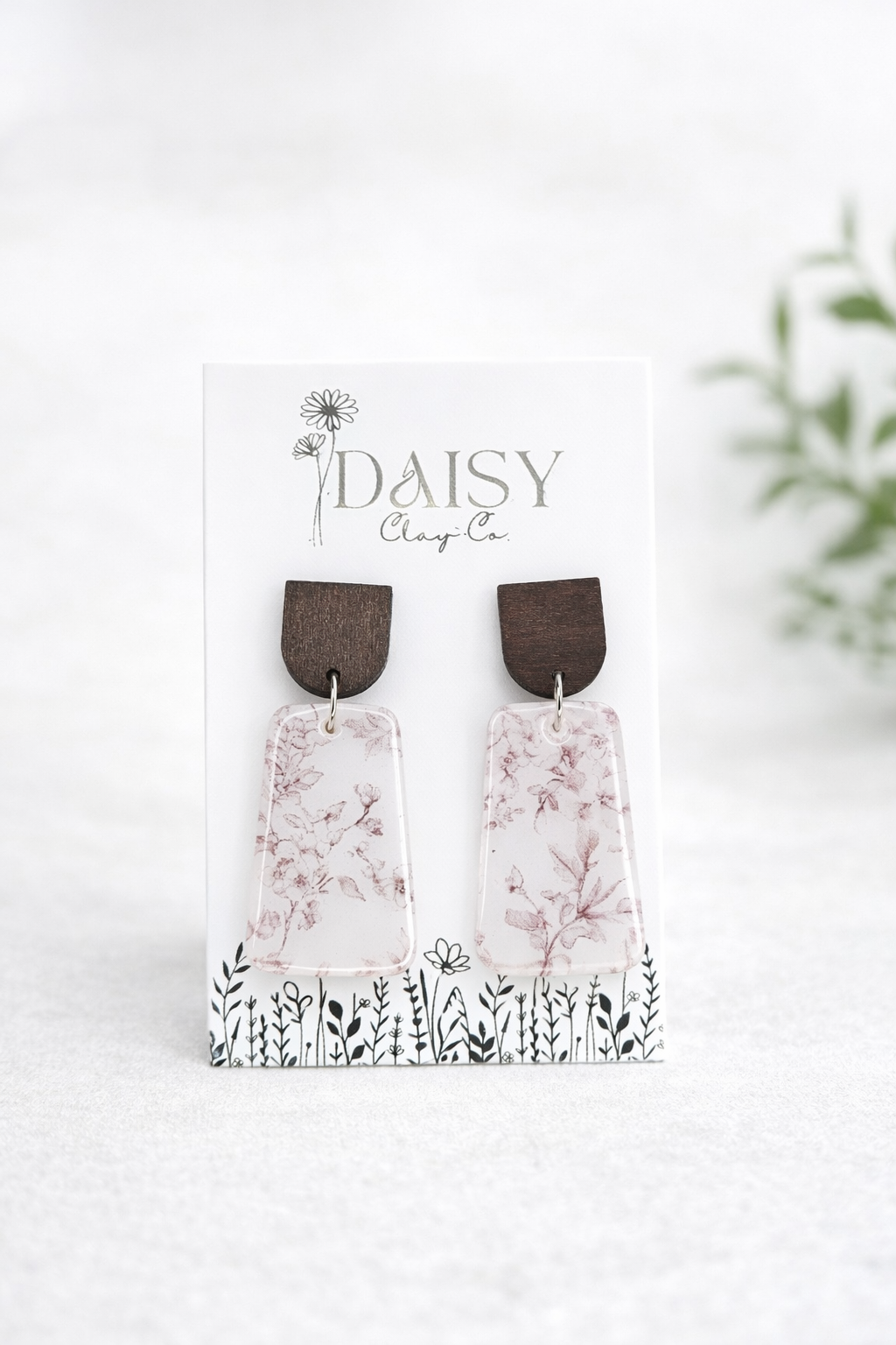 Soft Floral Statements | Handmade Polymer Clay Earrings | Daisy Clay Co.